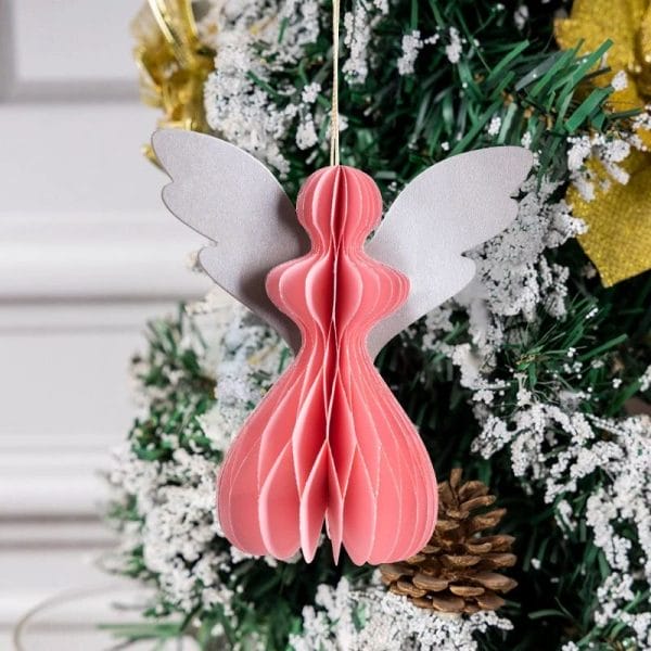 Hanger Angel Honeycomb Paper Decorations Christmas Party Decorations Supplier - SUNBEAUTY