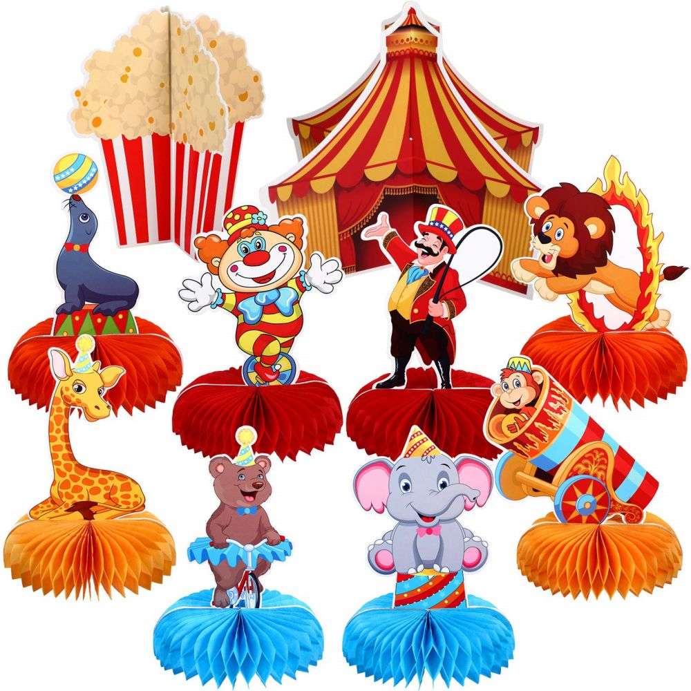 10 Pieces Carnival Party Decorations Circus Theme Party Decorations ...
