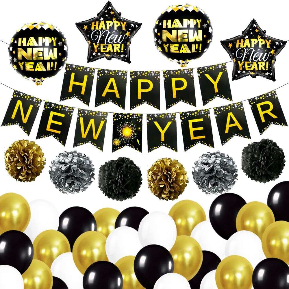 Happy New Year Decorations Set Pack Of 40 New Years Eve Party Supplies happy-new-year-decorations-set-pack-of-40-new-years-eve-party-supplies