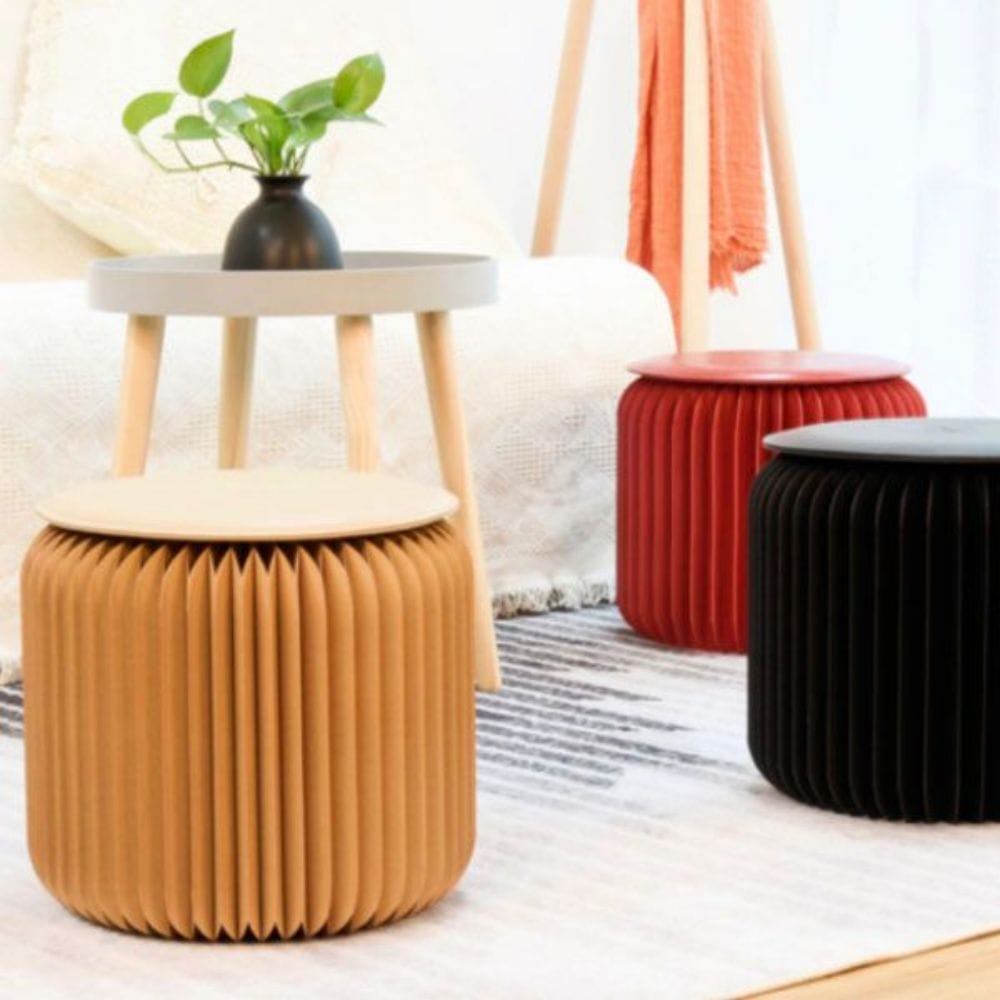 Creative Kraft Paper Ottoman Paper Honeycomb Ottoman With New Currents ...