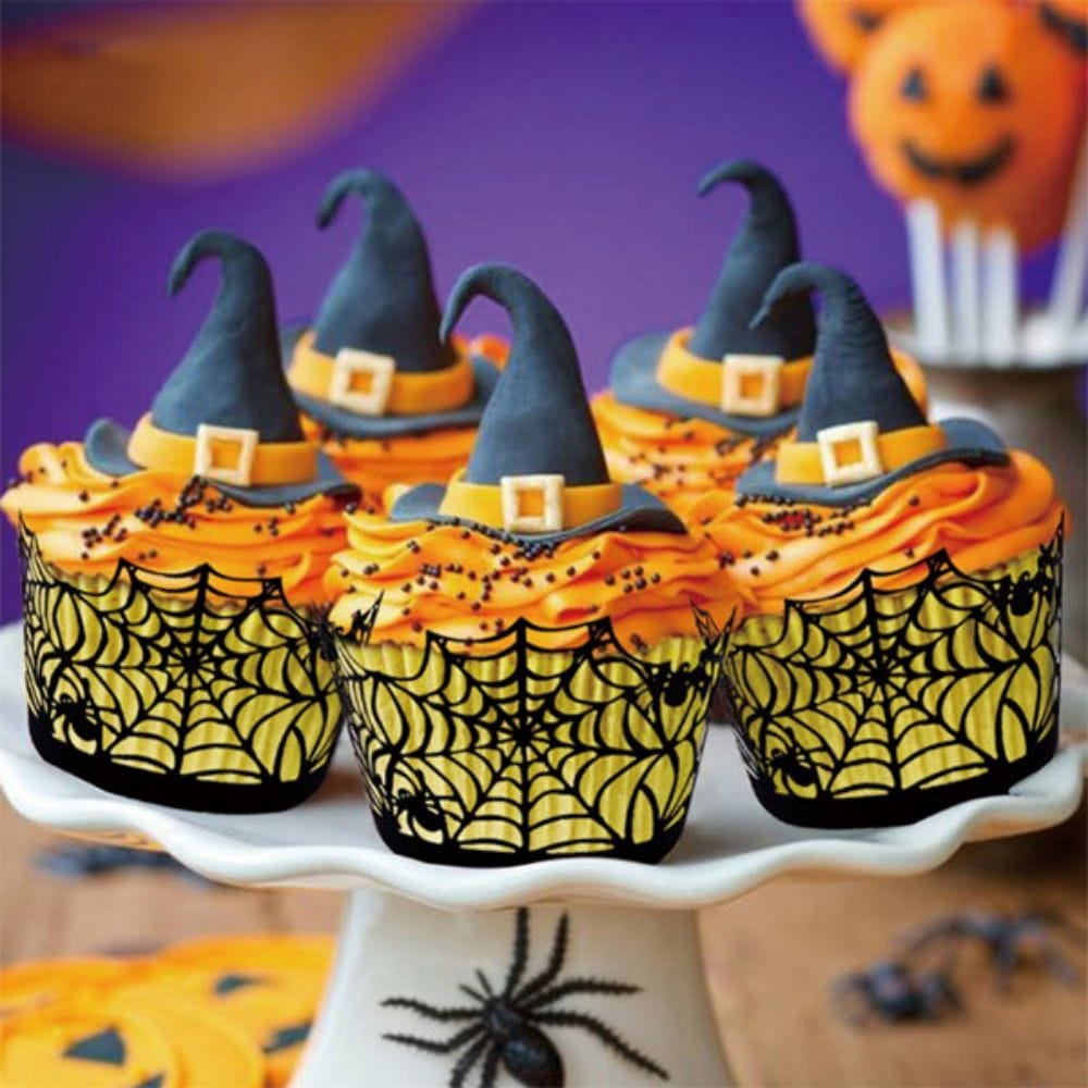 Halloween Cupcake Liners Spider Cupcake Decorations With Factory ...