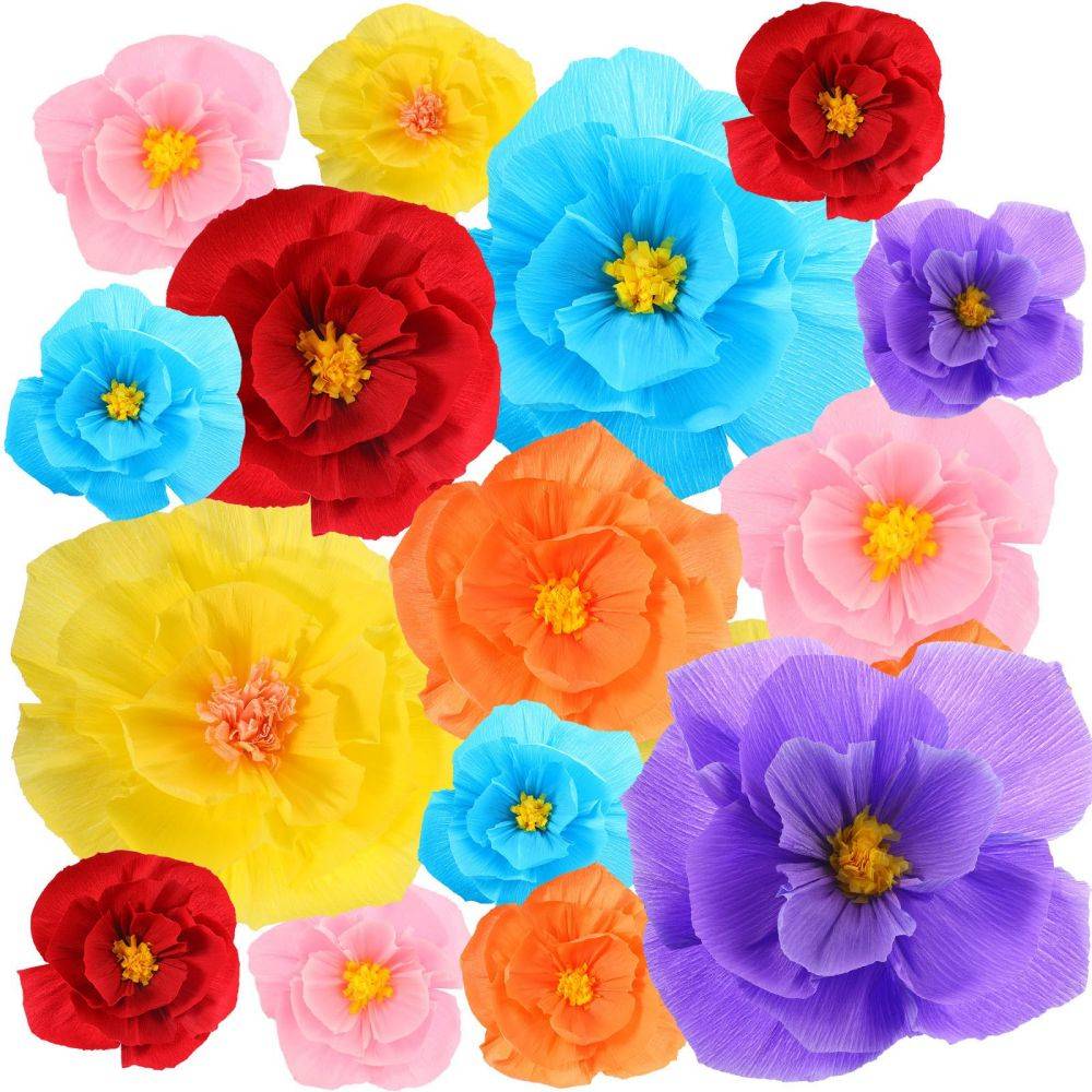Mexican Crepe Paper Flowers Bulk Wholesale for Cinco De Mayo Party Taco ...