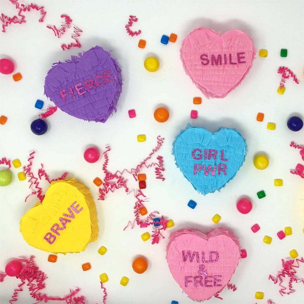 Personalized Gift Mini Piñata Galentine's Day Valentine's Day Heart ...